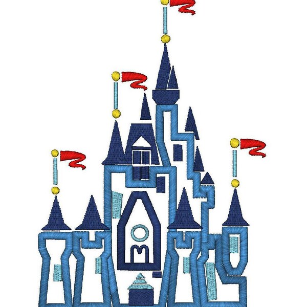 Castle Applique - Etsy