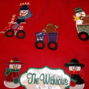 Snow Town Train Applique Fringed Scarves, 5 Sizes Lg Sizes Included - Etsy