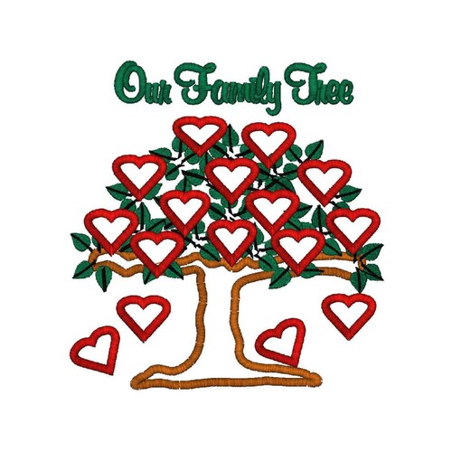 Family Tree Digitized Machine Embroidery Design Fully - Etsy