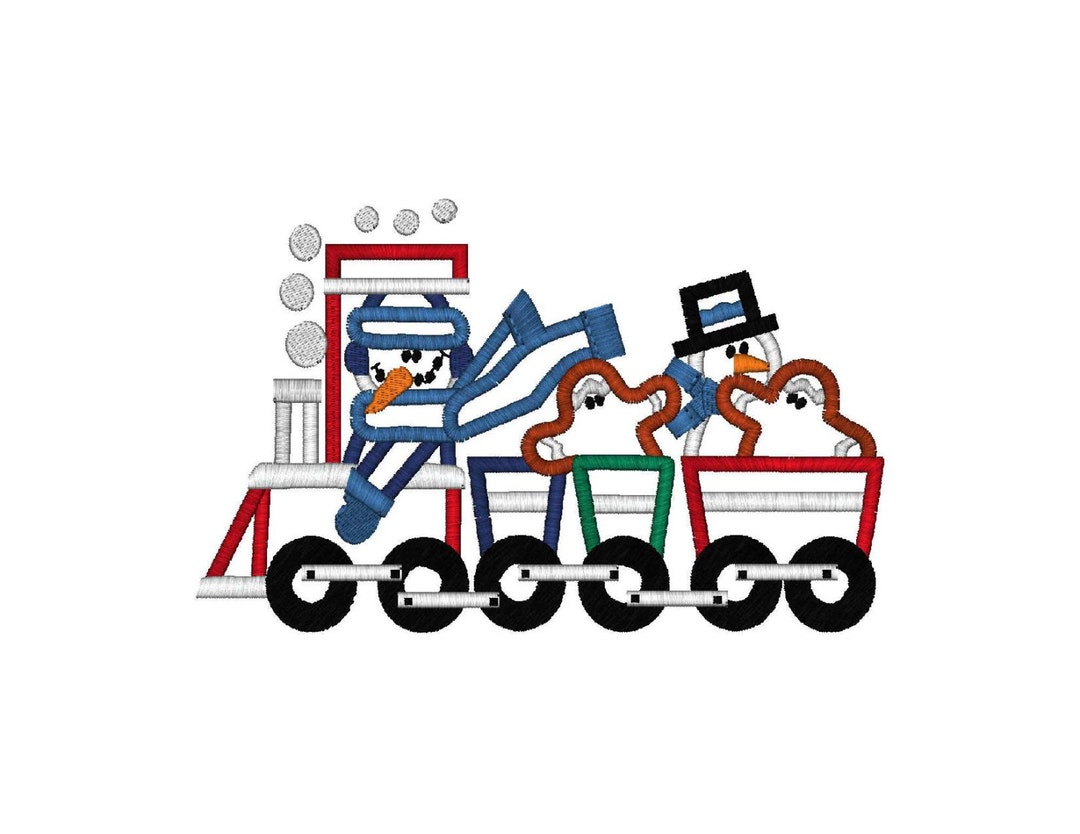 Snow Town Train Applique Fringed Scarves, 5 Sizes Lg Sizes Included - Etsy