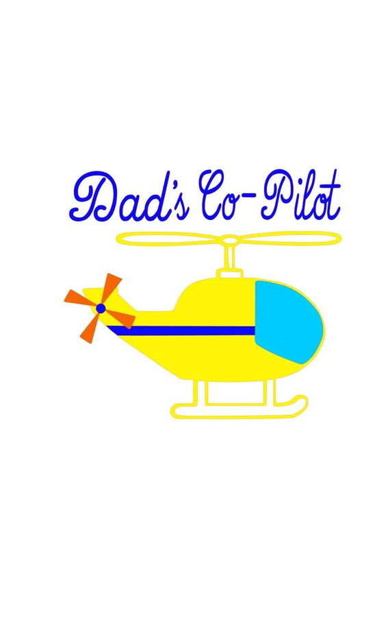 SVG GSP Dad's Co-pilot Files for Silhouette & Cricut | Etsy
