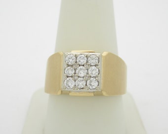 Mens diamond ring | Etsy