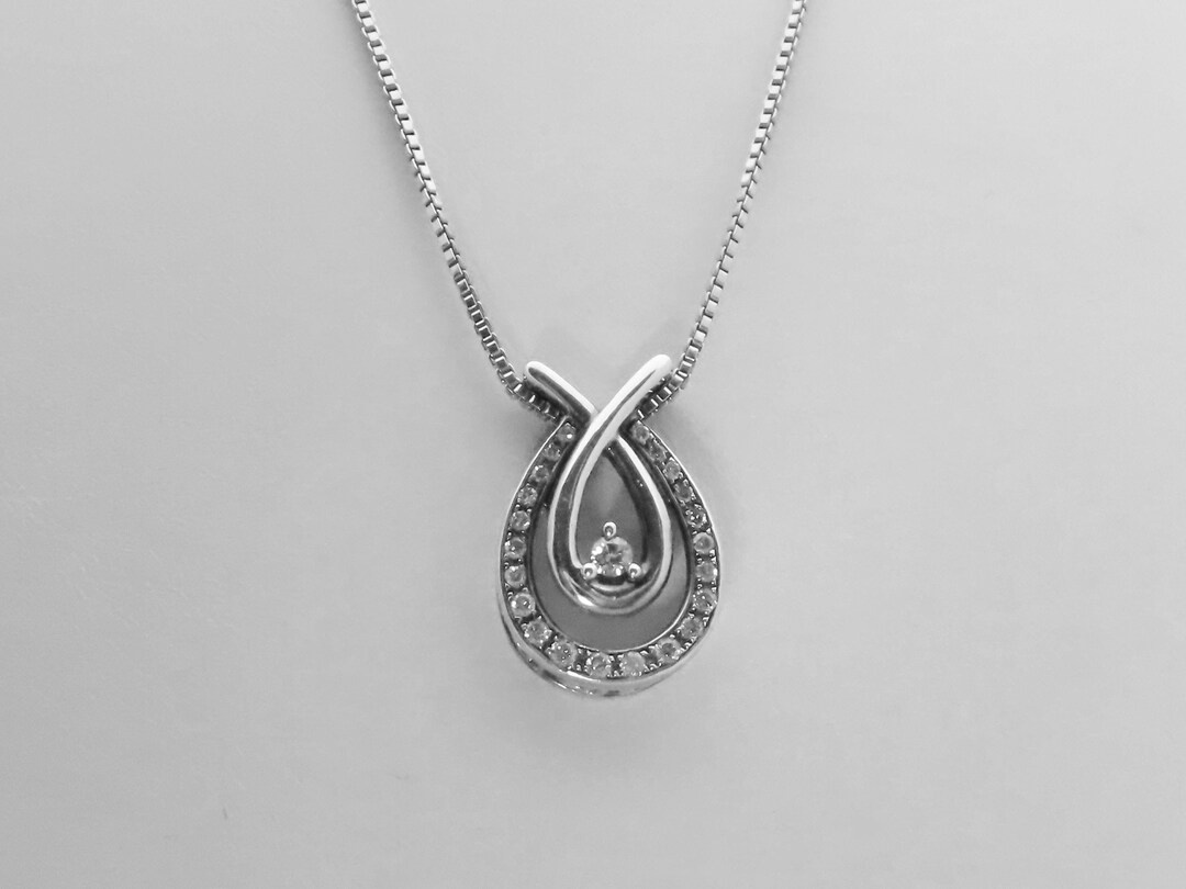 Kays Loves Embrace Natural Diamond Necklace Eternity Womens Solid ...