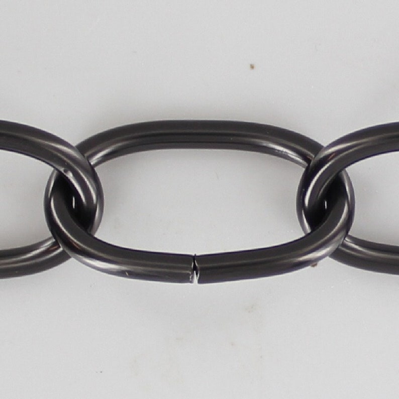 New Black Powder Coated Steel Chain 1/8IN. THICK CHAIN Sold - Etsy