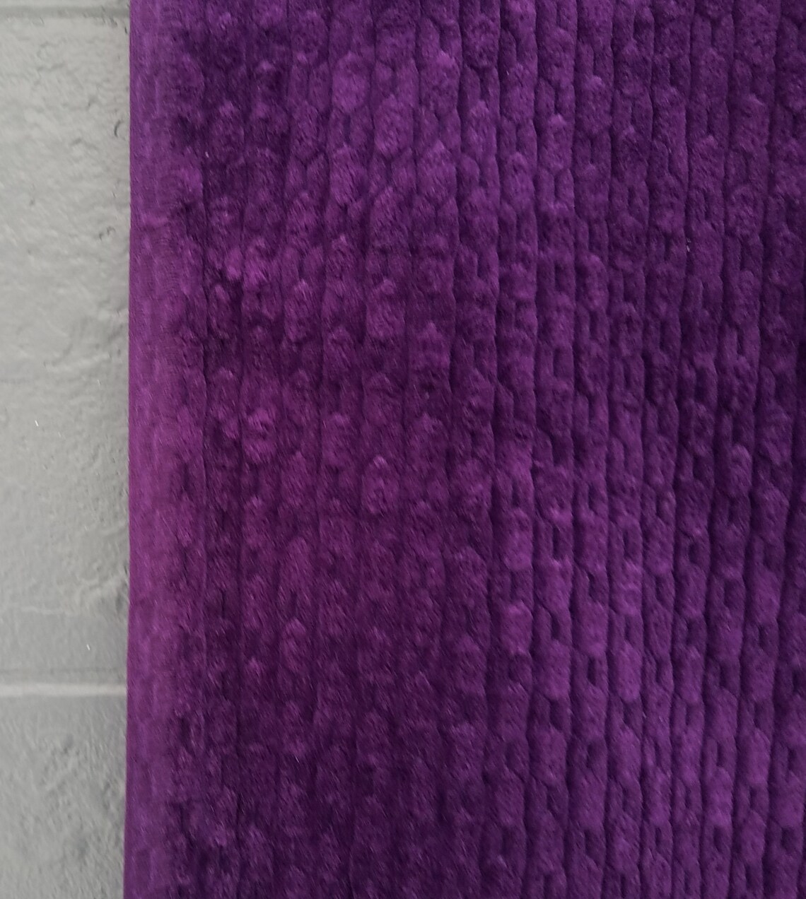 Vintage Purple Velvet Upholstery Fabric Velvet Striped - Etsy