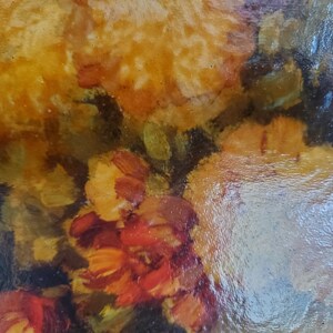 Framed Signed Oil on Board Floral Still Life Painting - Listed Belgium ...