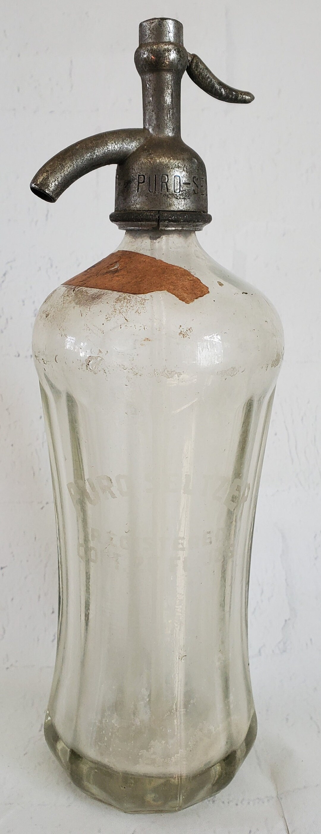 Antique Vintage Puro Seltzer Seltzer Bottle Soda Water Seltzer Water ...