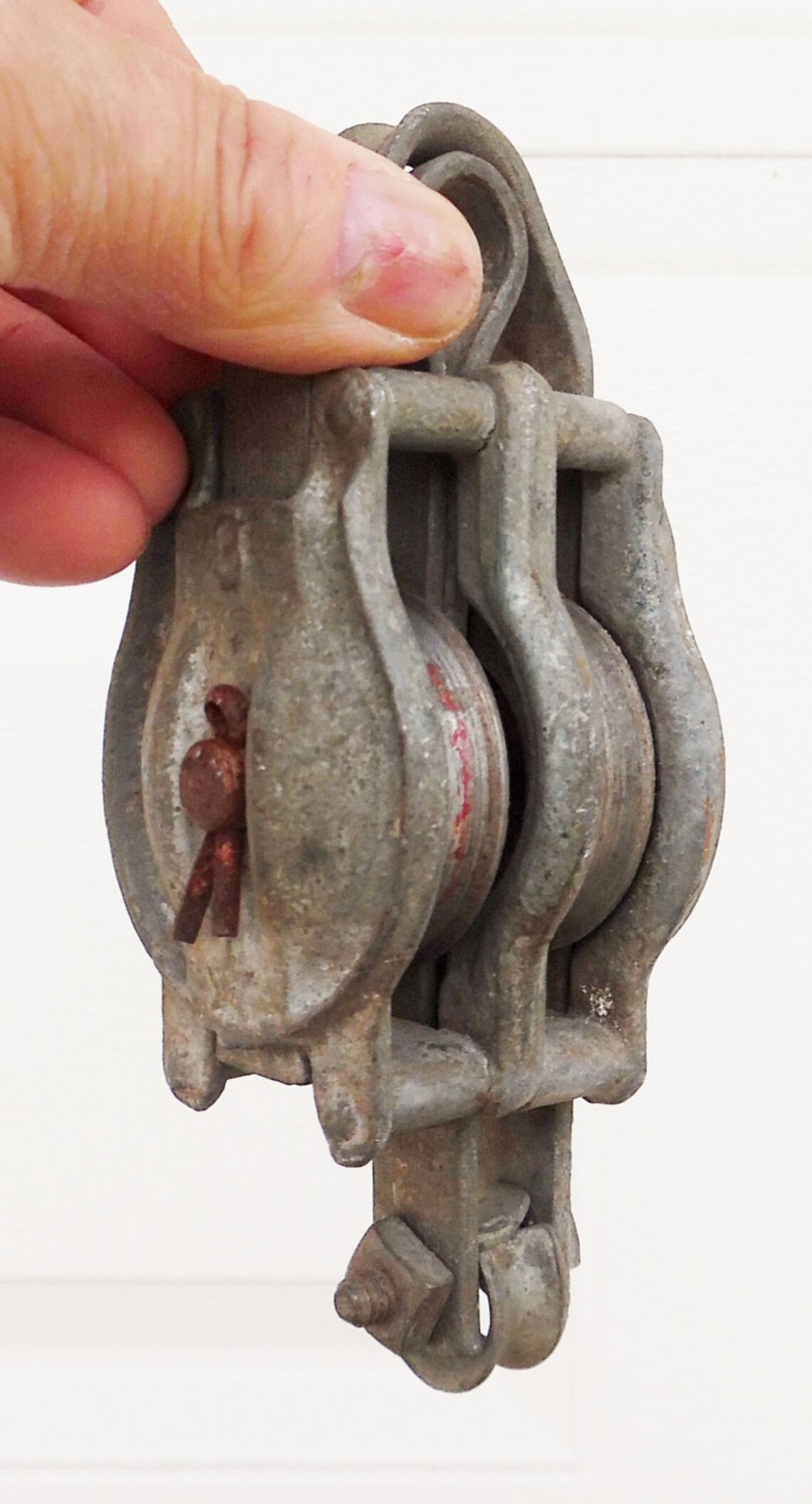 Vintage, Star 3 Double Block and Tackle, Metal, Farm, Rusty, Industrial ...