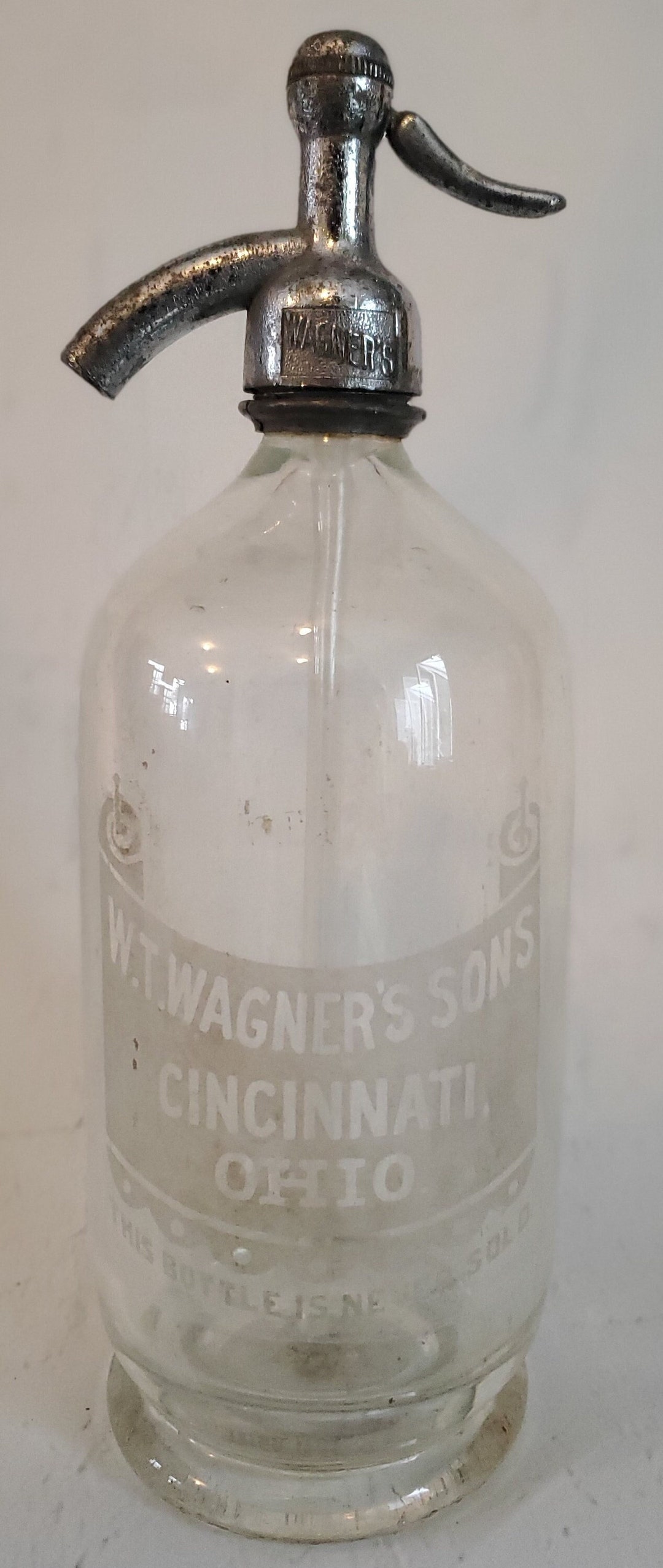 Antique Vintage W.T. Wagner's Son's Seltzer Bottle Soda Water ...