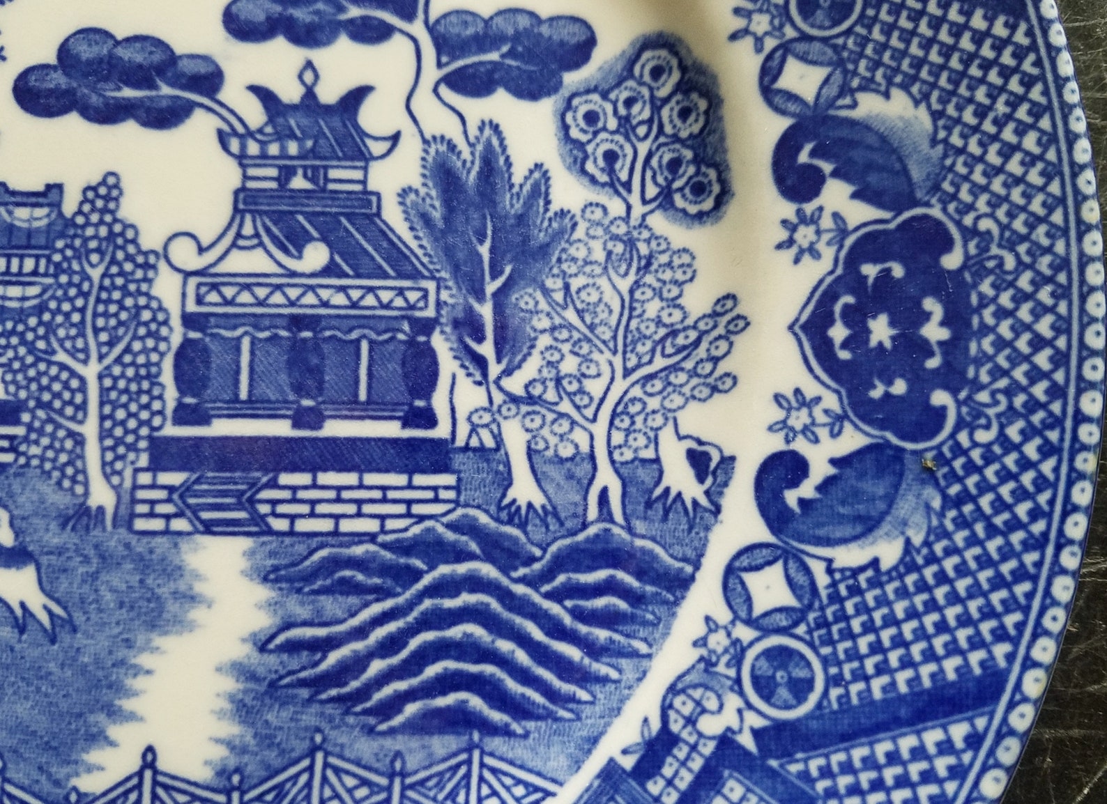 Vintage Blue Willow Transferware Japan Blue and White Willow - Etsy