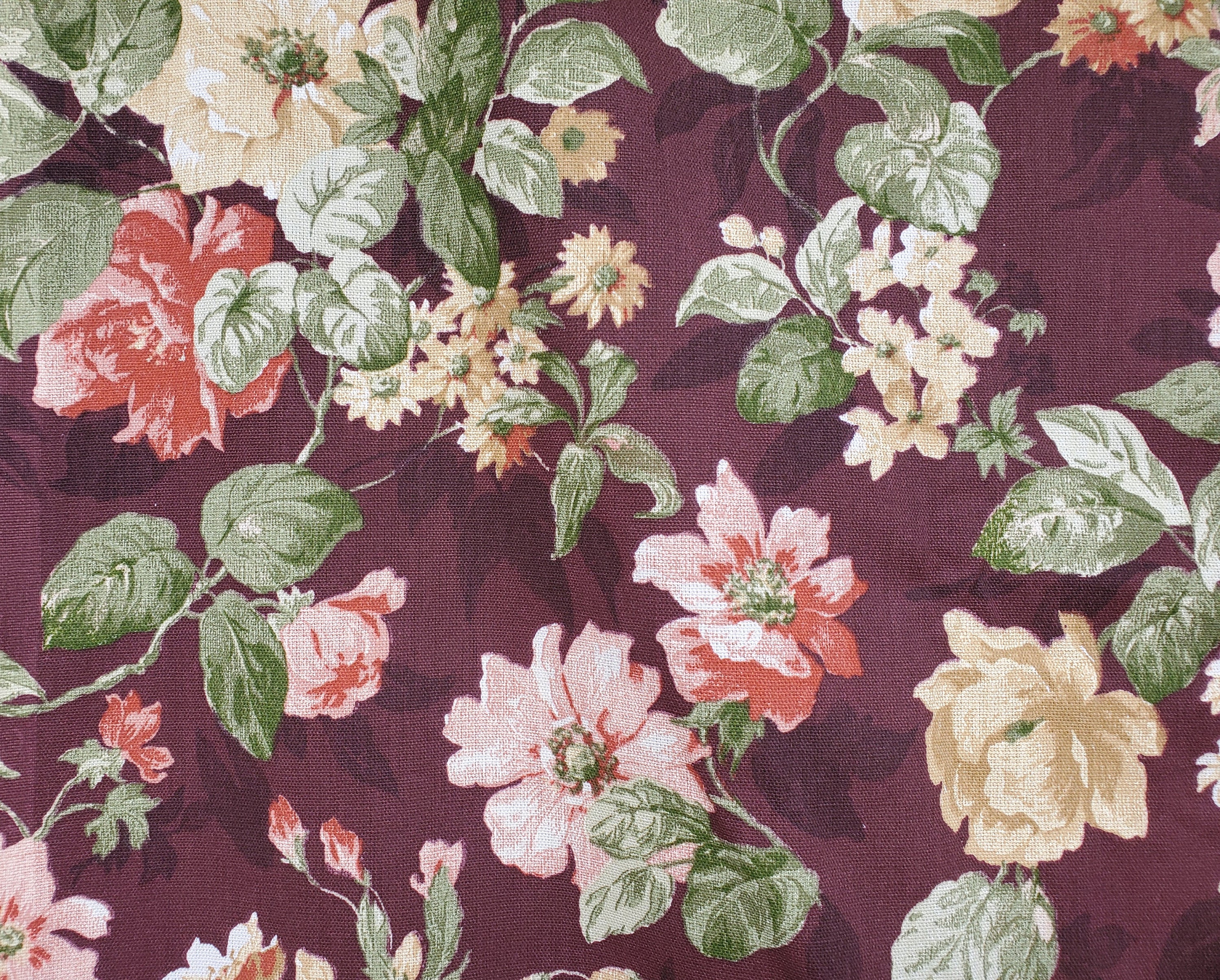 Floral Print Stoff, Blumen, Floral Stoff, Drapery Polsterstoff - Etsy.de