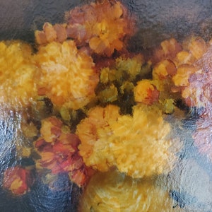 Framed Signed Oil on Board Floral Still Life Painting - Listed Belgium ...