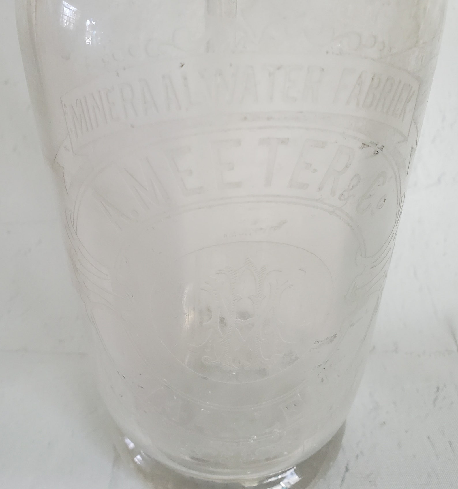 Antique Vintage A. Meeter & Co. Seltzer Bottle Soda Water Seltzer Water ...