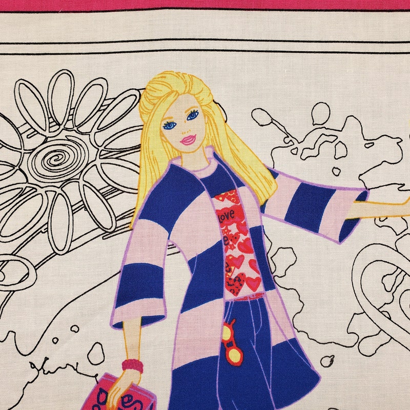 Barbie Fabric by the Yard - Etsy