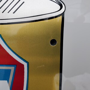 Large Vintage Fisca Motor Oil Gas Station Metal Sign 35.5"x23.5 ...