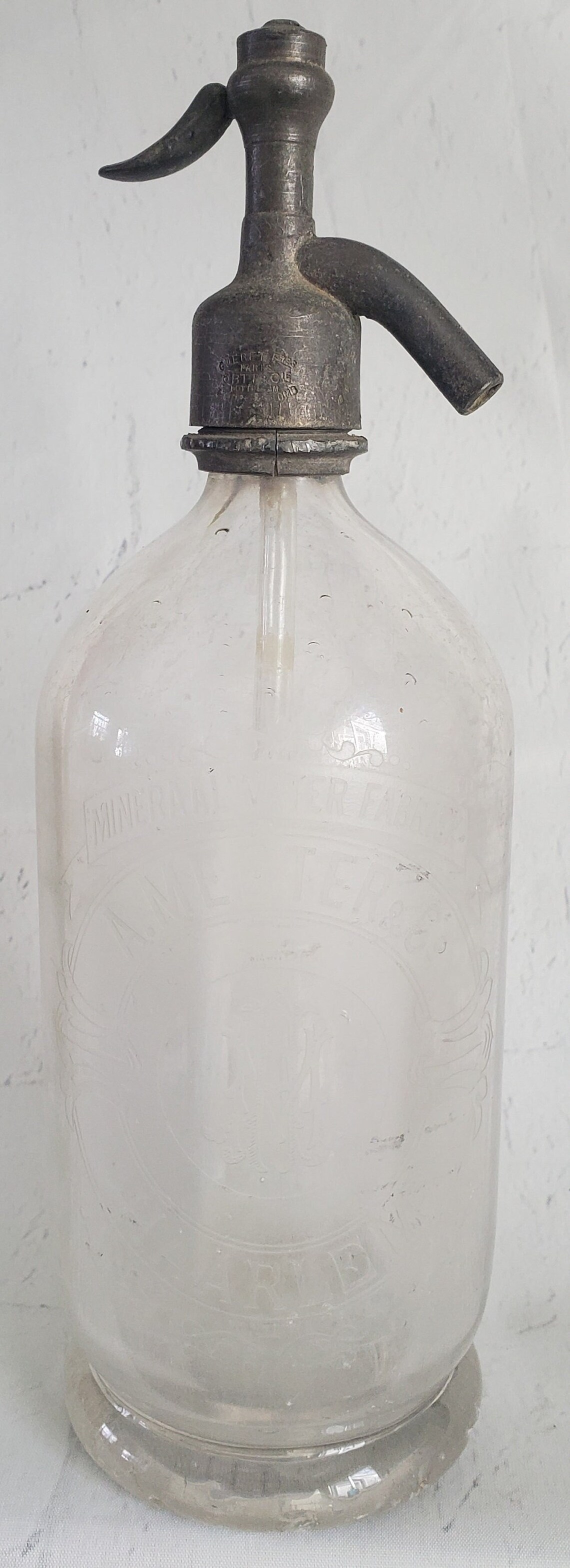 Antique Vintage A. Meeter & Co. Seltzer Bottle Soda Water Seltzer Water ...