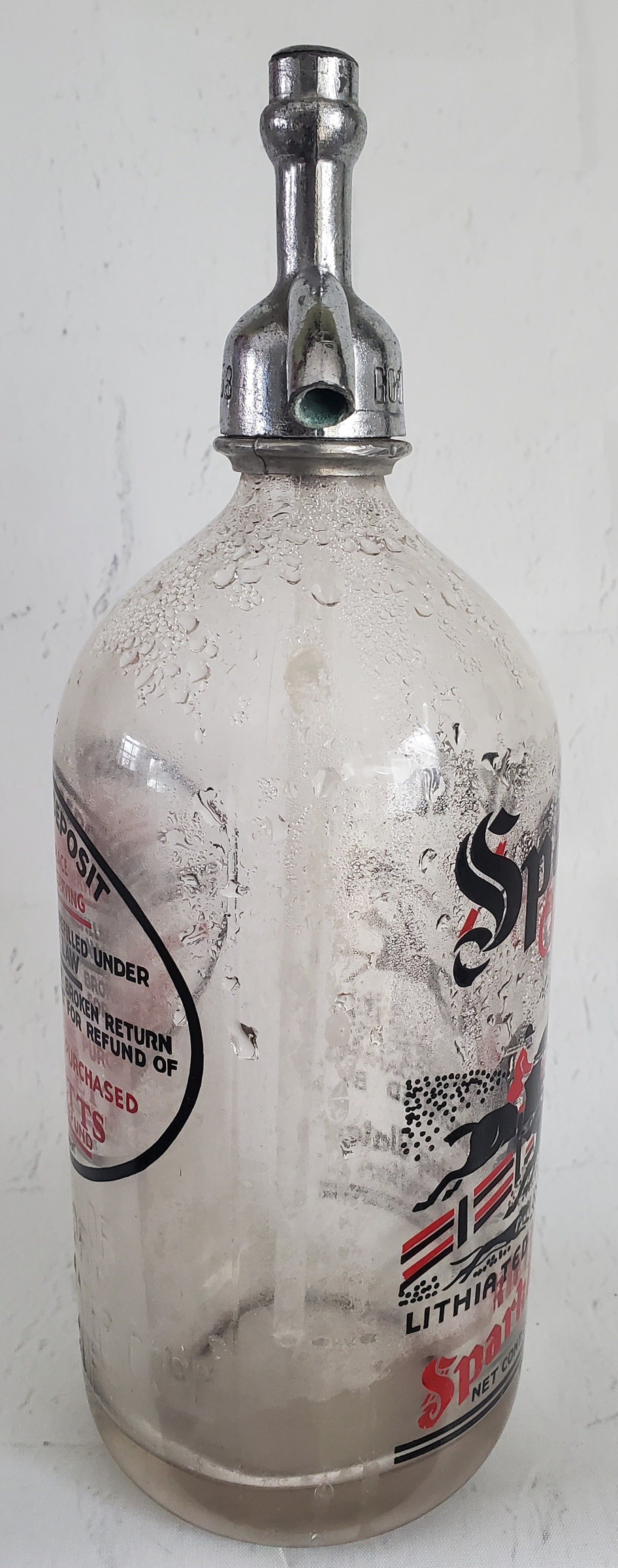 Antique Vintage Sparkletts Sparkeeta Club Soda Seltzer Bottle Soda ...
