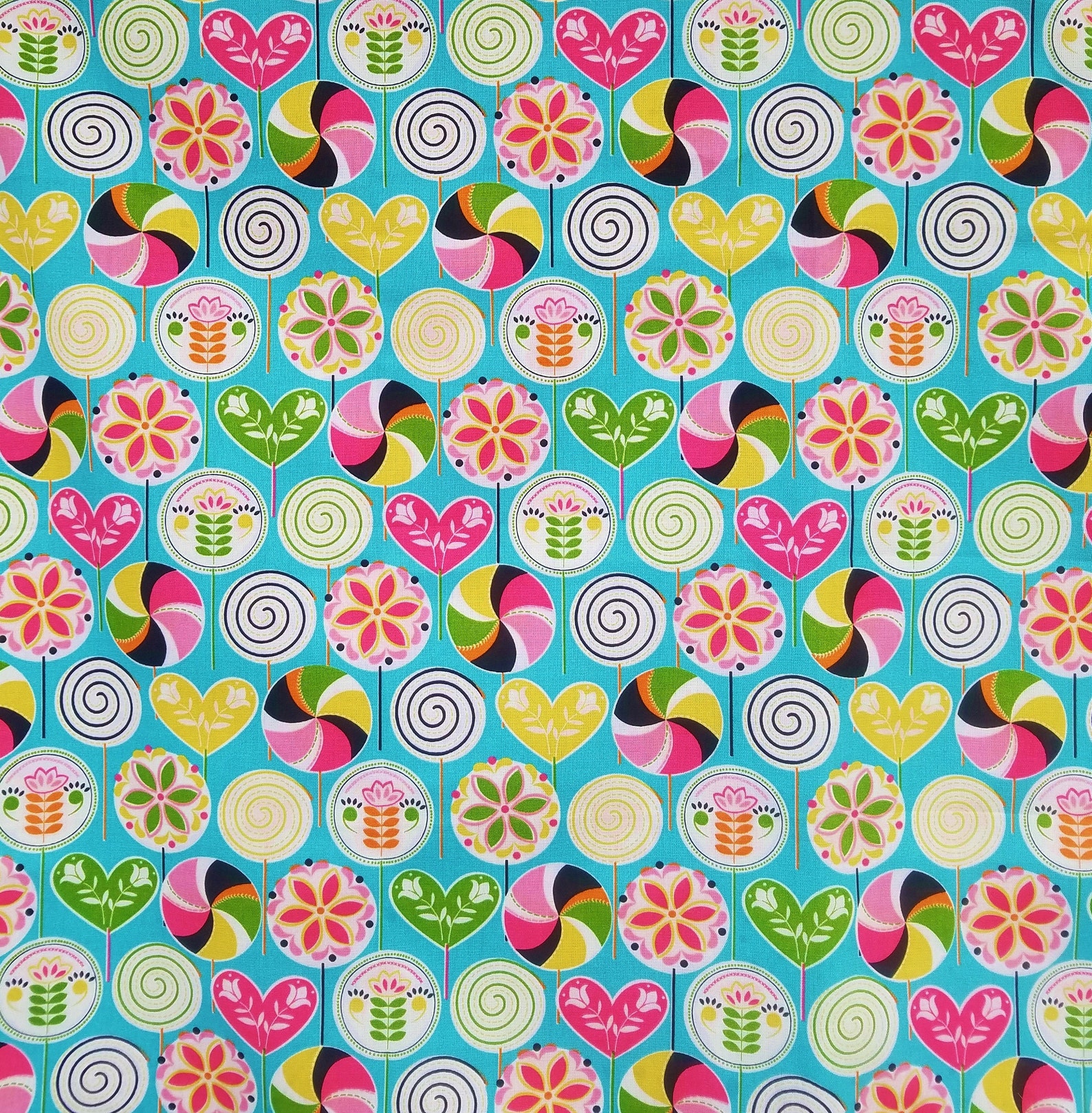 Sugar Rush Lollipop Fabric Heavy Cotton Home Decor Fabric by - Etsy