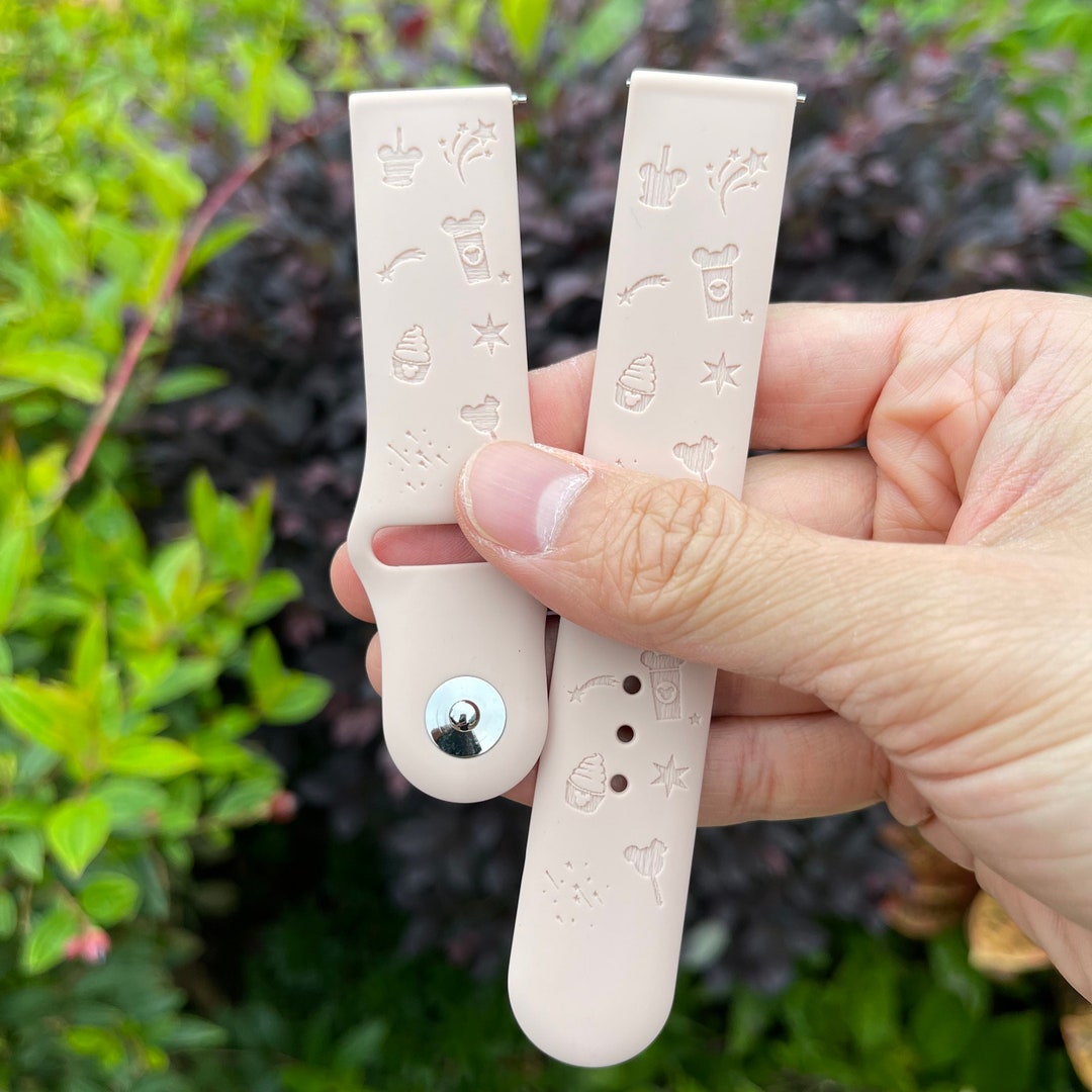 Disney Theme Park Snack Icons Engraved Fitbit Versa / Fitbit Charge ...