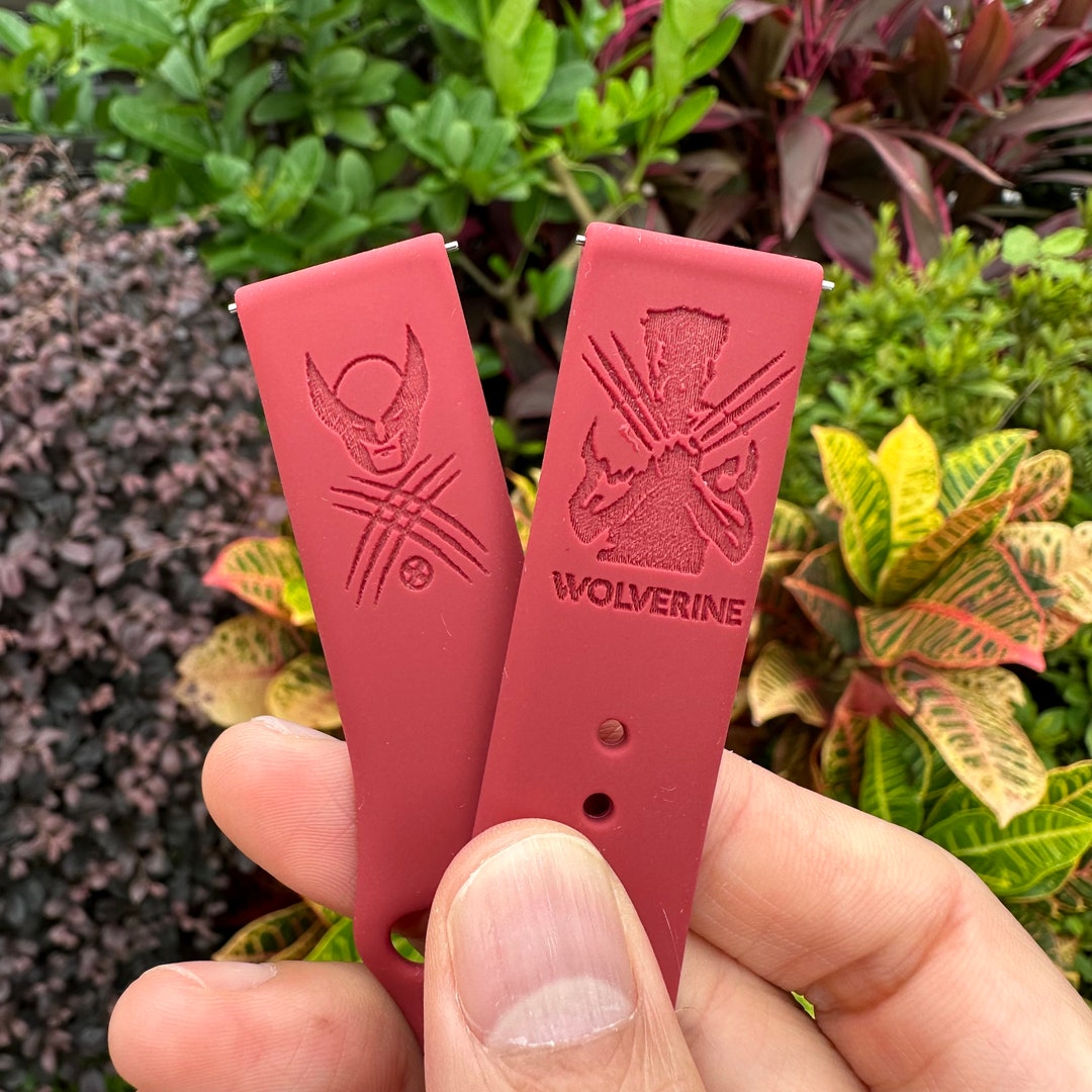 Wolverine Engraved Silicone Samsung Galaxy Watch Band for All Series ...