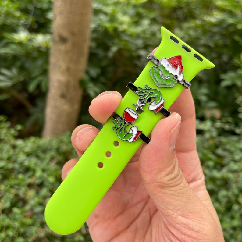 Grinch Watch Band Charms – Christmas Villain, Apple/samsung Jewelry - Etsy