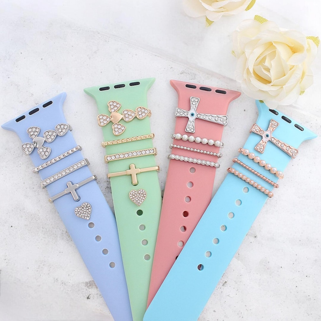 Diamond Cross Apple Watch Band Charms: Marble Stone Samsung Watch Strap ...