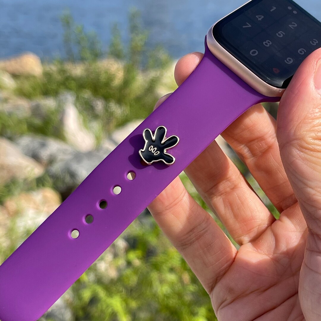 Mickey Mouse Black Hands Apple Watch Band Charm: Samsung Galaxy ...
