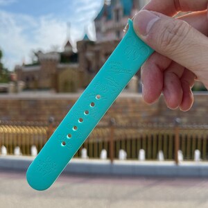 Disney Castle Mickey Friends Fitbit Band, Engraved Silicone Watch Strap ...