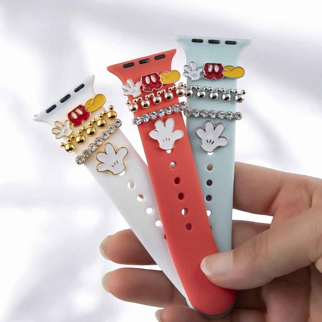 Mickey Mouse Hand Apple Watch Band Charm: Samsung / Fitbit Watch Strap ...