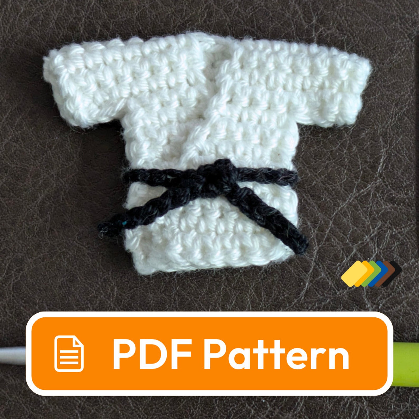 Crochet Pattern Judo Karate Jacket Keychain [EN/US & NL] - Etsy