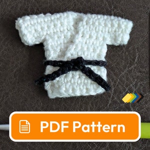 Crochet Pattern Judo Karate Jacket Keychain [EN/US & NL] - Etsy