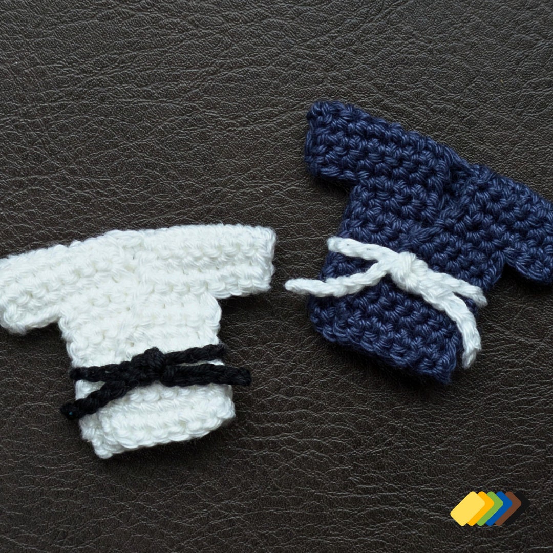 Crochet Pattern Judo Karate Jacket Keychain [EN/US & NL] - Etsy
