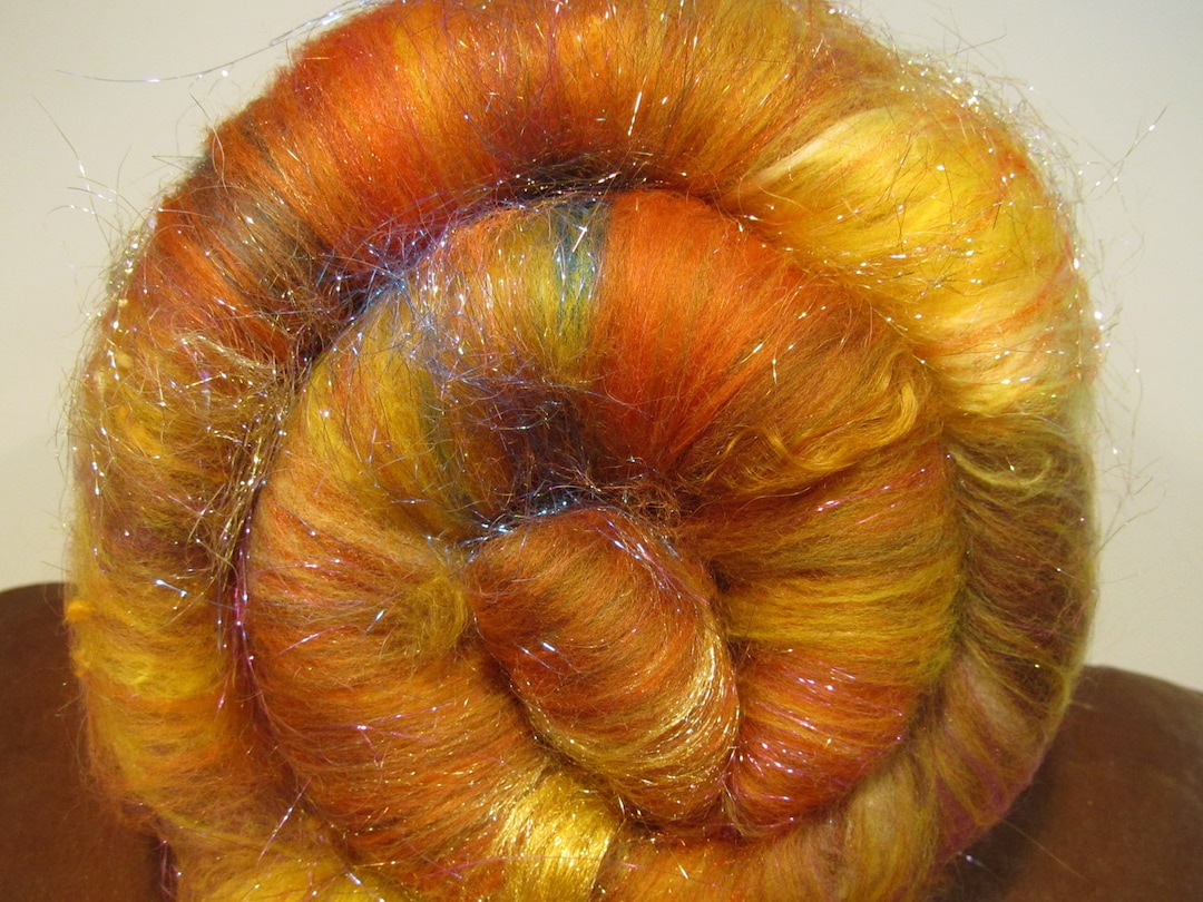 ENCHANTED FOREST, Fiber Art Batt for Spinning, Fine-tooth Drum Carded ...