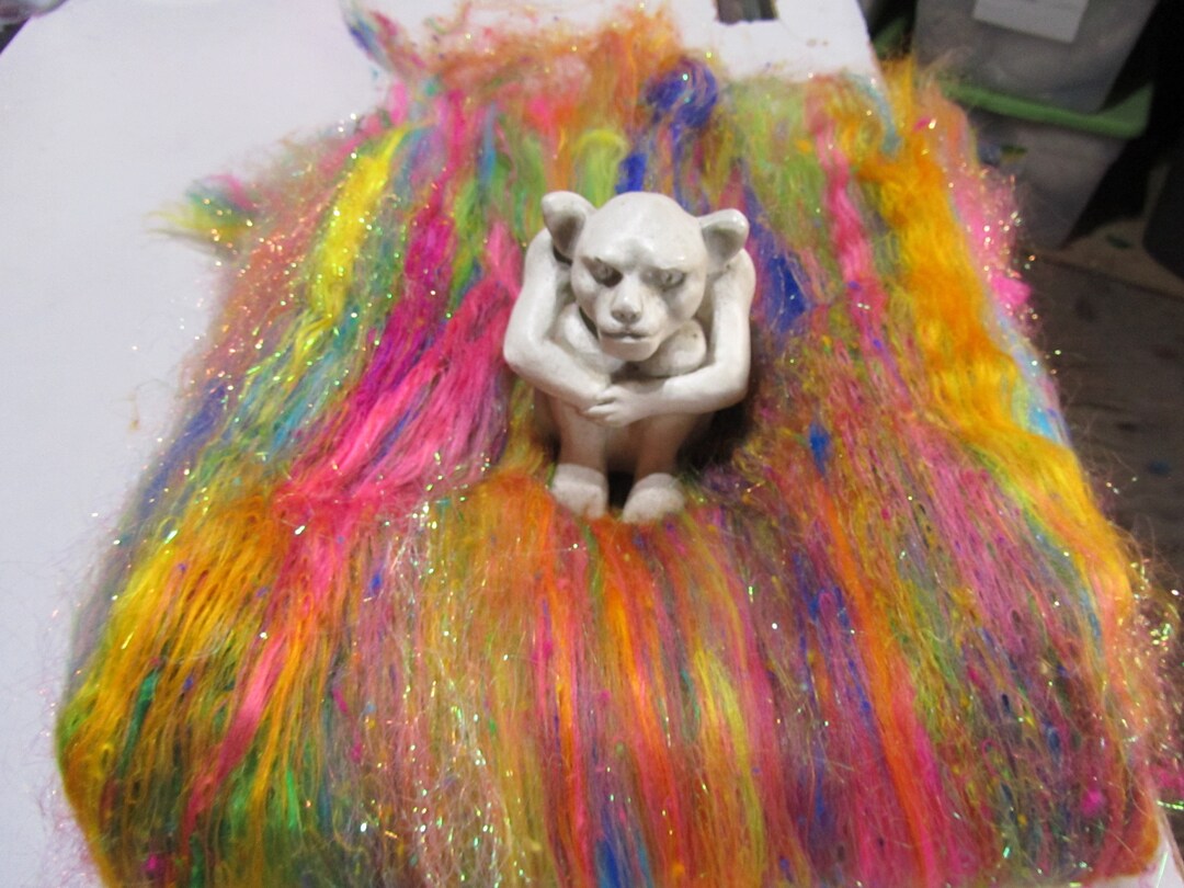 TOY LAND, Fiber Art Batt for Spinning, Felting Fiber, Roving, Art Fiber ...