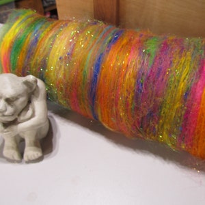 TOY LAND, Fiber Art Batt for Spinning, Felting Fiber, Roving, Art Fiber ...