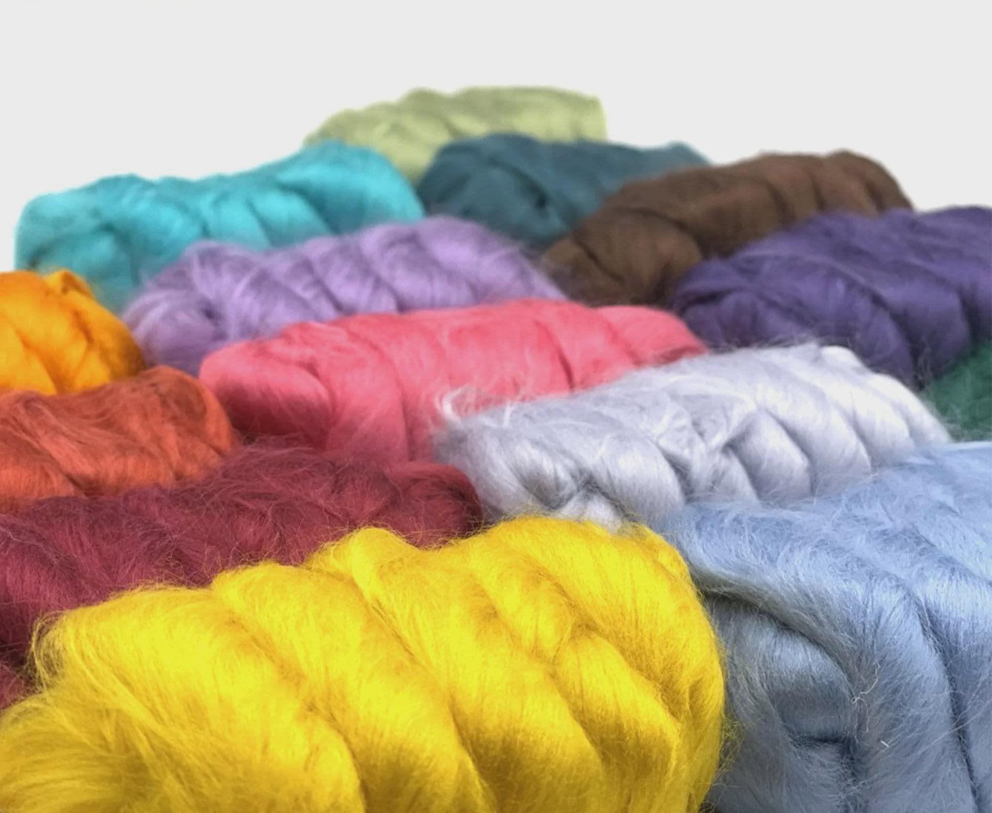 BAMBOO Roving Pack, Spinning Fiber, Weaving, Needle Felting, Roving for ...