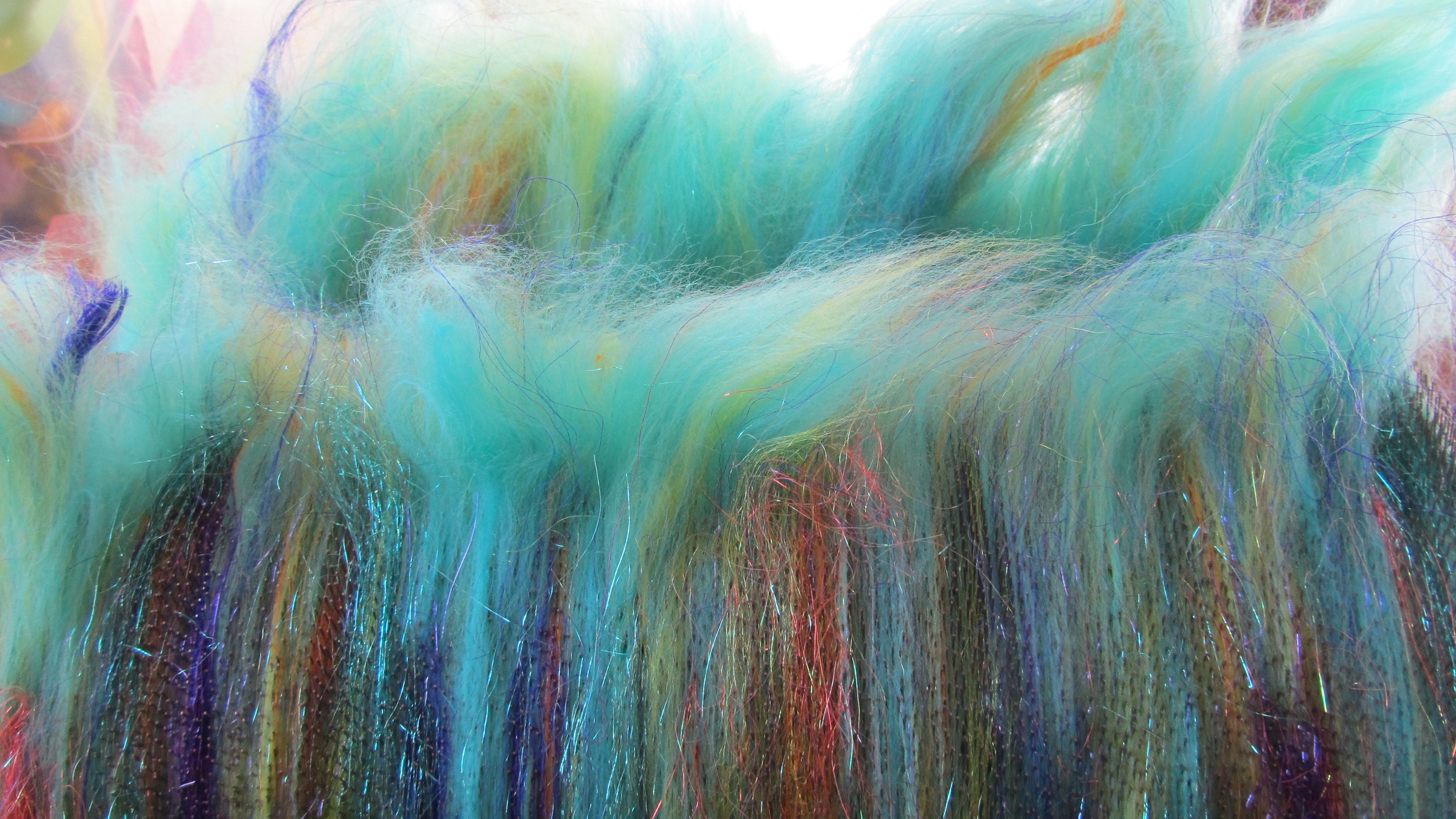 FANCY LIZARD 3.5 oz fiber art batt for spinning felting | Etsy