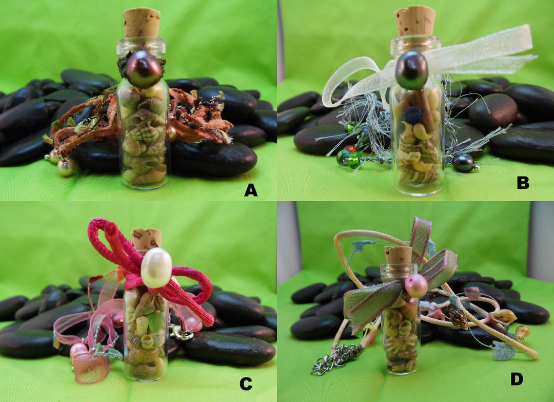 Mermaid Treasure Necklace, Shells, Mermaid Tears beach Glass, Sea ...