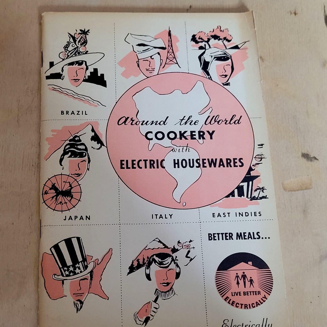 Around the World Cookery With Electric Housewares 1958 Booklet Pamphlet ...