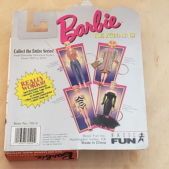 Vintage 1995 Barbie Poodle Parade Keychain Original B… - Gem