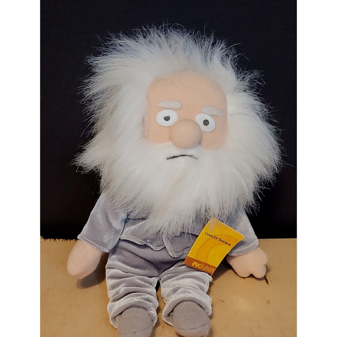 Vintage Charles Darwin Evolution Plush Toy 2001 Original Tags 12 Inches ...
