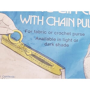 Vintage David Traum 12 Inch Handbag Zipper With Chain Pull Original ...