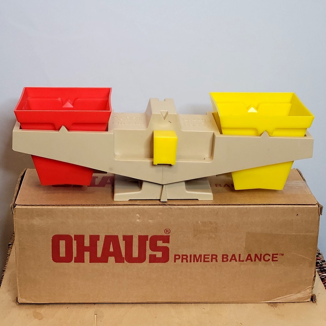 1976 Ohaus Primer Balance 80410 Red and Yellow Plastic Scale Original ...