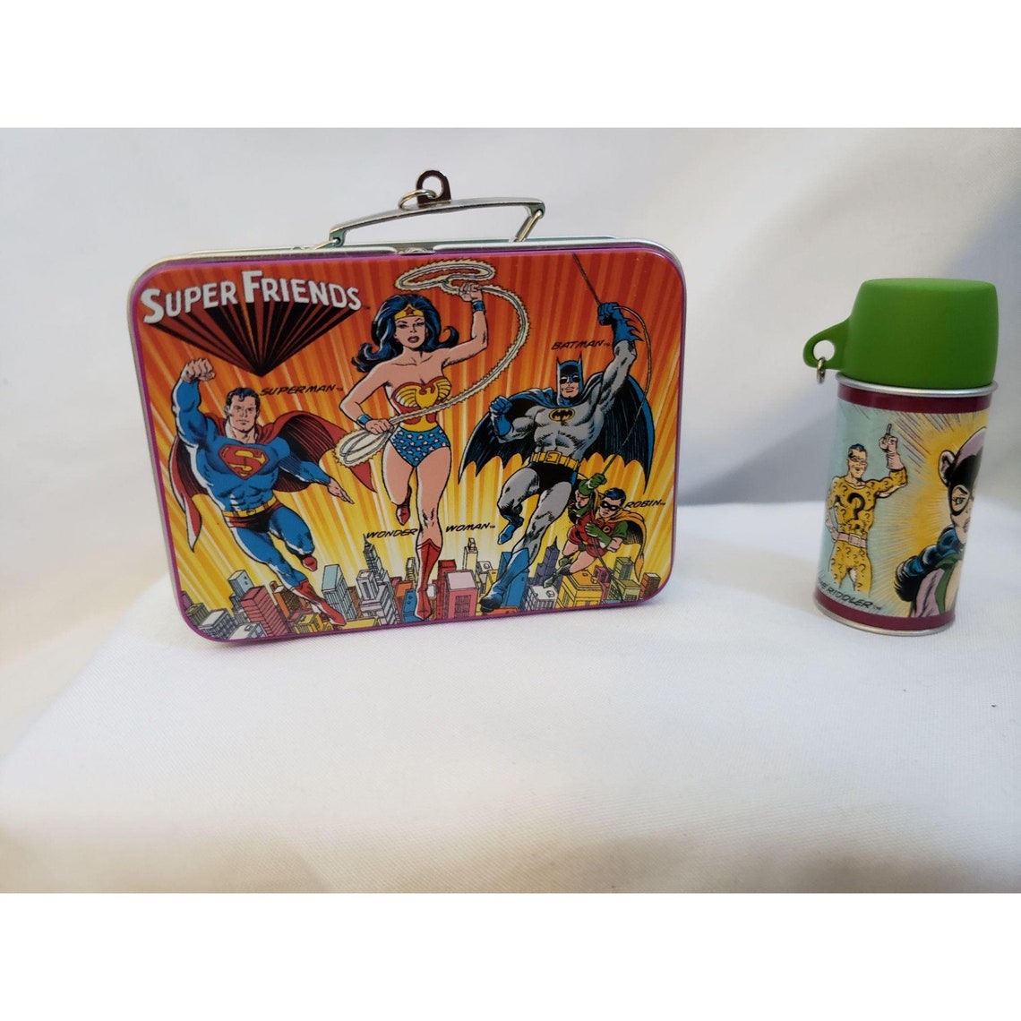 Hallmark Super Friends Lunch Box Thermos Ornament 2000 - Etsy