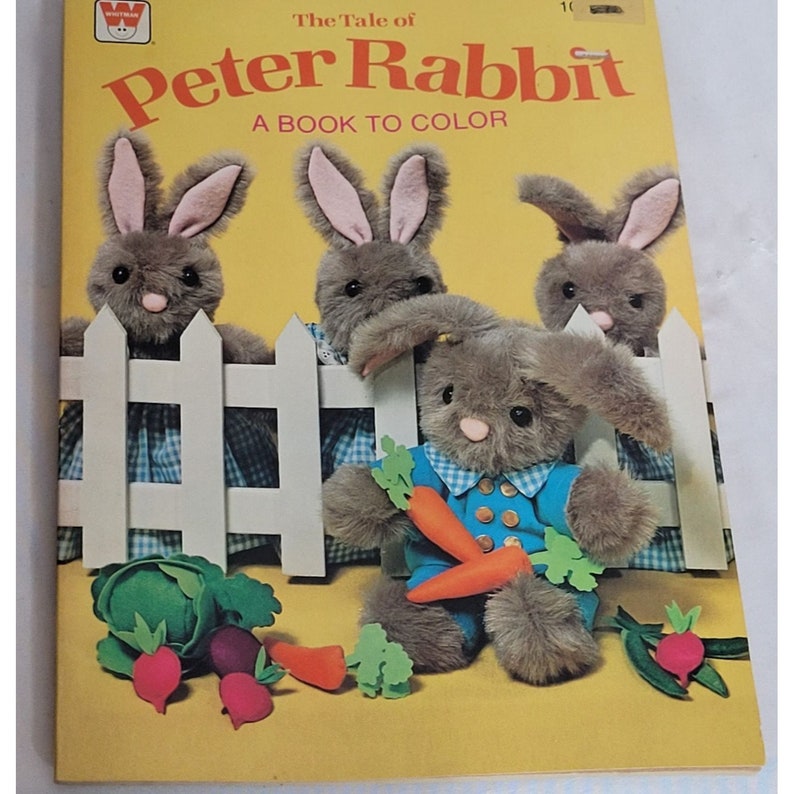 Vintage Peter Rabbit Coloring Book Whitman 1978 Paperback - Etsy