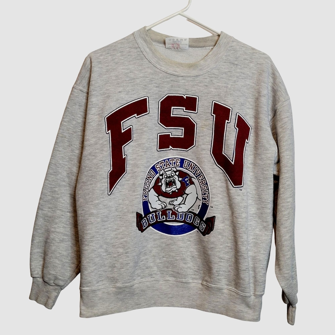 Vintage Fresno State FSU Bulldogs Pullover Sweatshirt Dodger Size ...