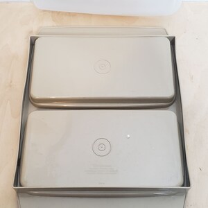 Vintage Tupperware Deviled Egg Storage Tray With Lid 723 2 Tan 2 ...