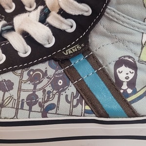 Vintage Vans Wellesley Starry Keren Skater High Tops W Size 6.5 T375 - Etsy