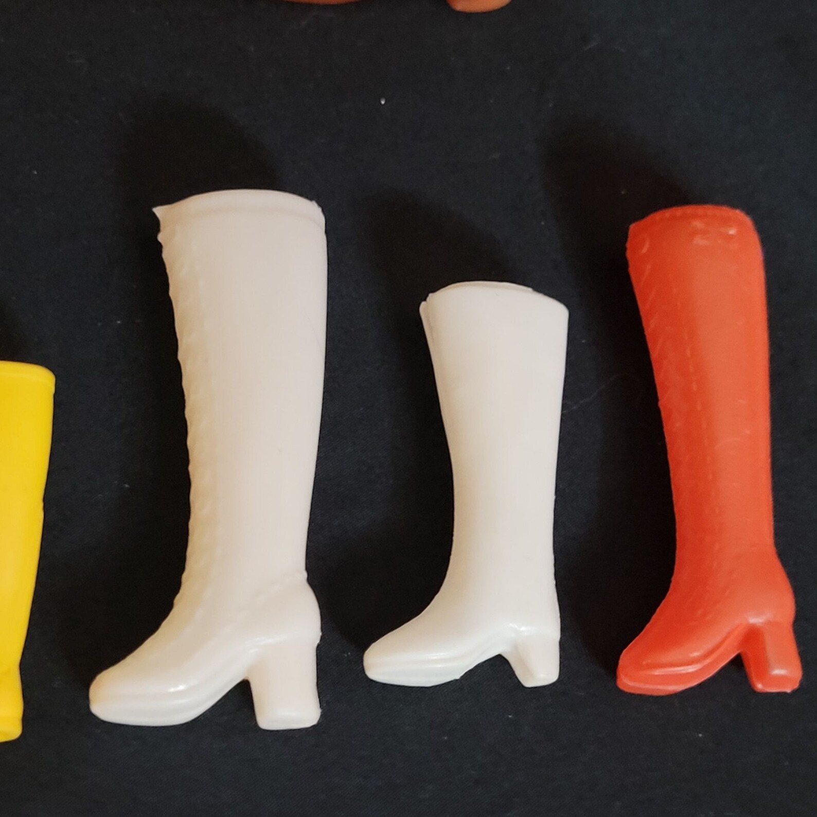 Vintage Barbie Boot Lot 9 Pairs and 9 Singles Mod Gray Brown Squishy ...