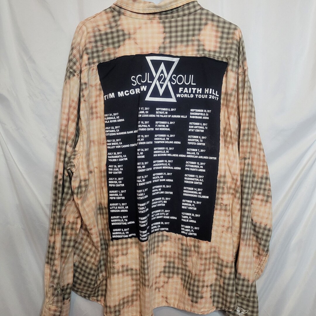 Upcycled Tim Mcgraw & Faith Hill Flannel Shirt (XXL) - Etsy